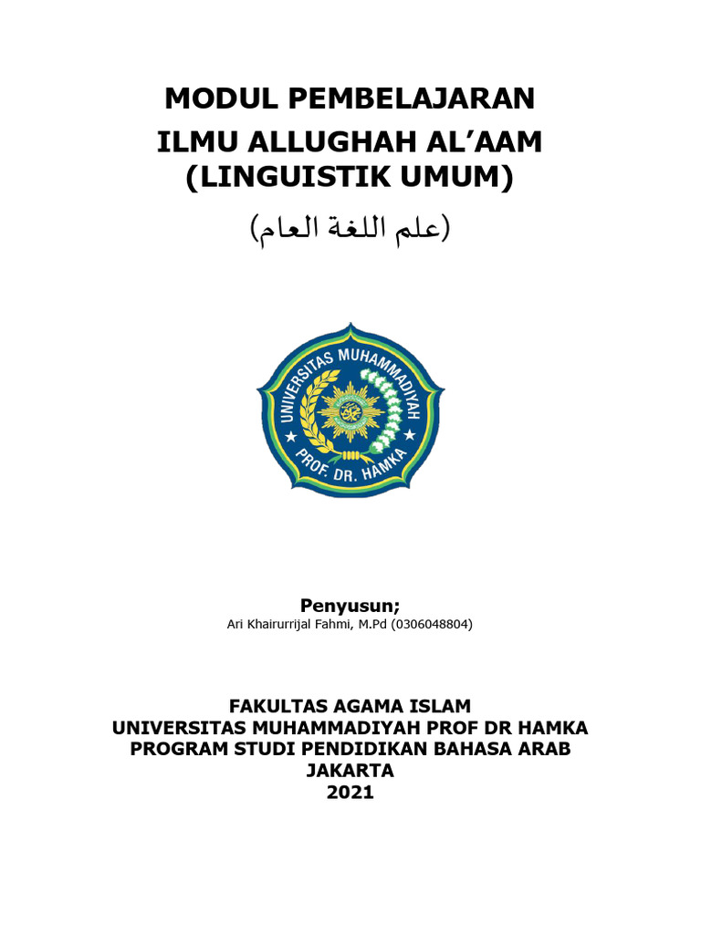Modul Pembelajaran Linguistik Umum | PDF