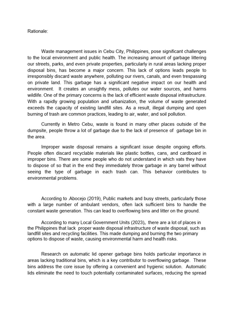 Research Proposal | PDF | Waste | Waste Management