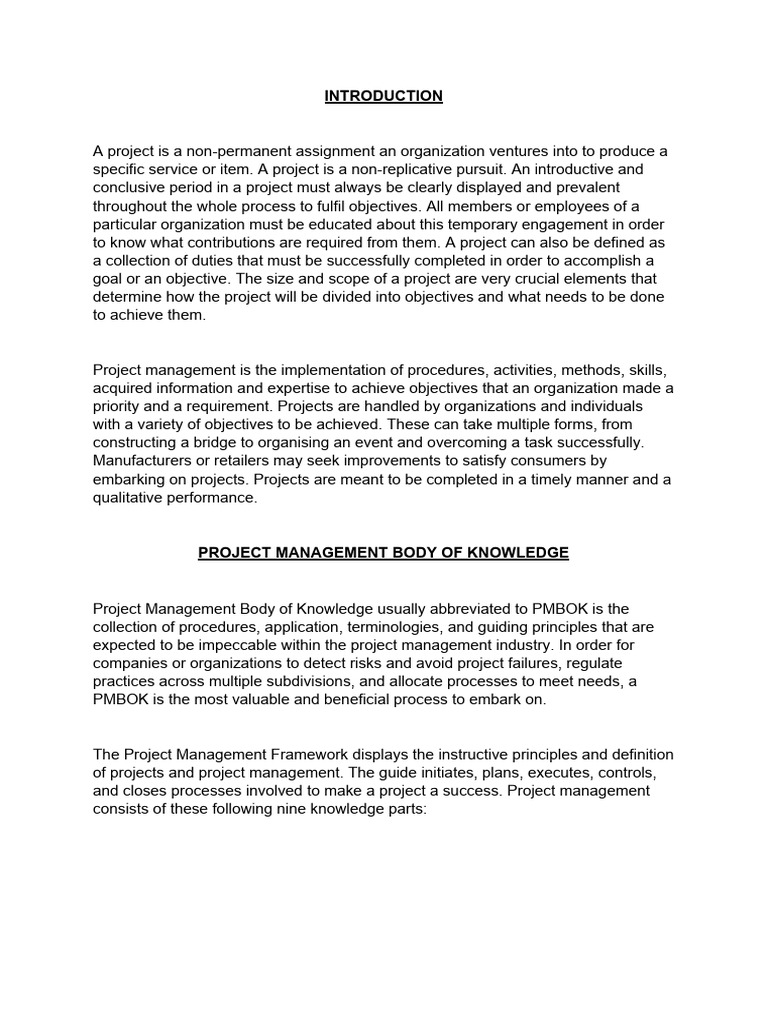 PJMT Assignment 01 | PDF | Project Management | Risk PJMT Assignment 01 | PDF | Project Management | Risk
