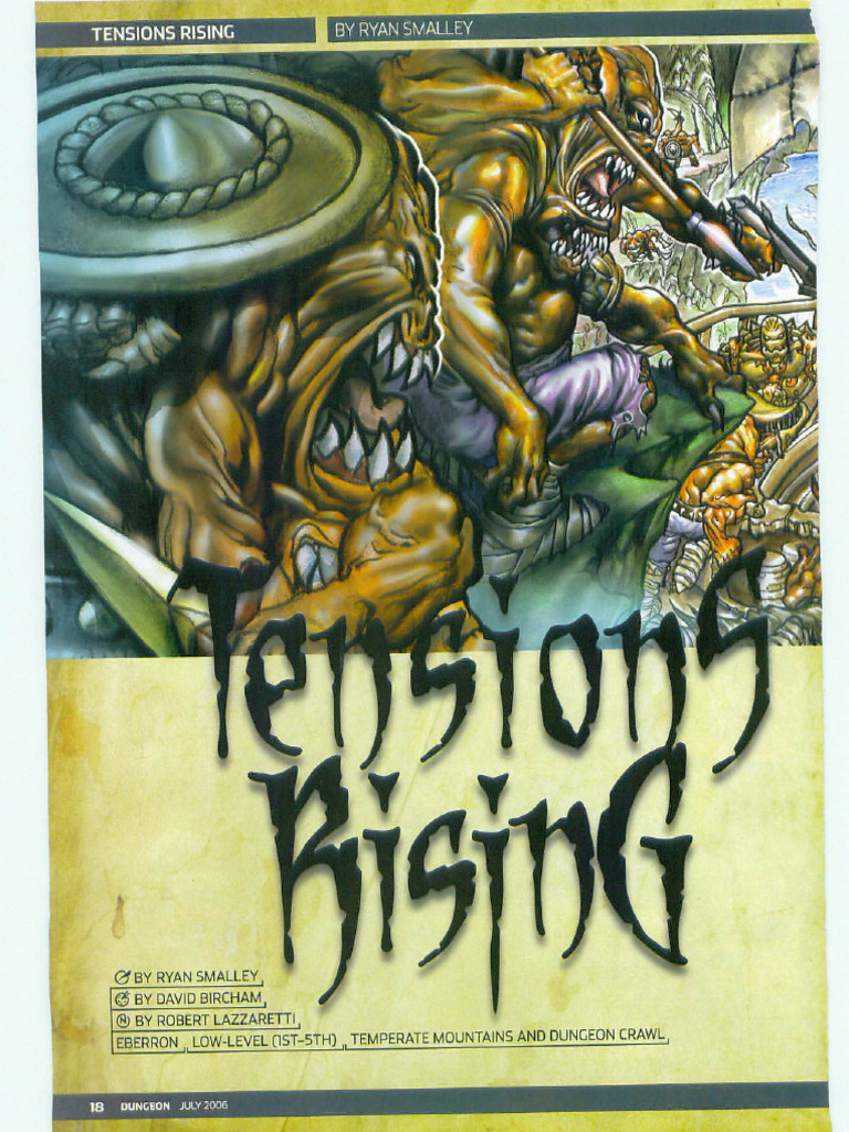 3.5e Tensions Rising | PDF