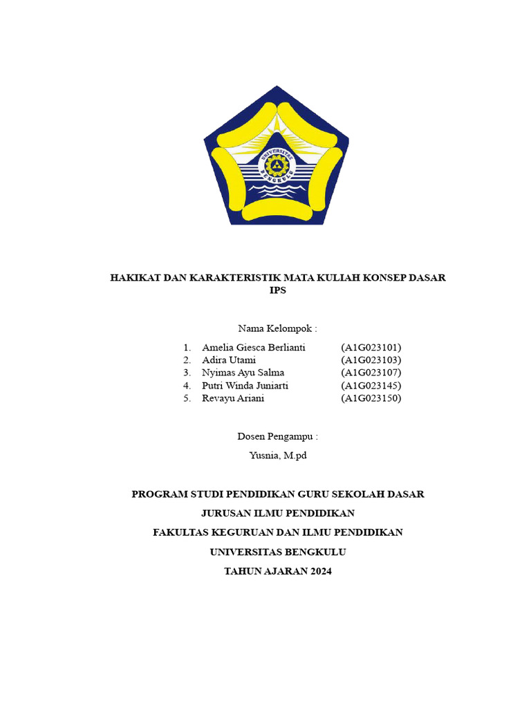 Konsep Dasar IPS untuk PGSD | PDF