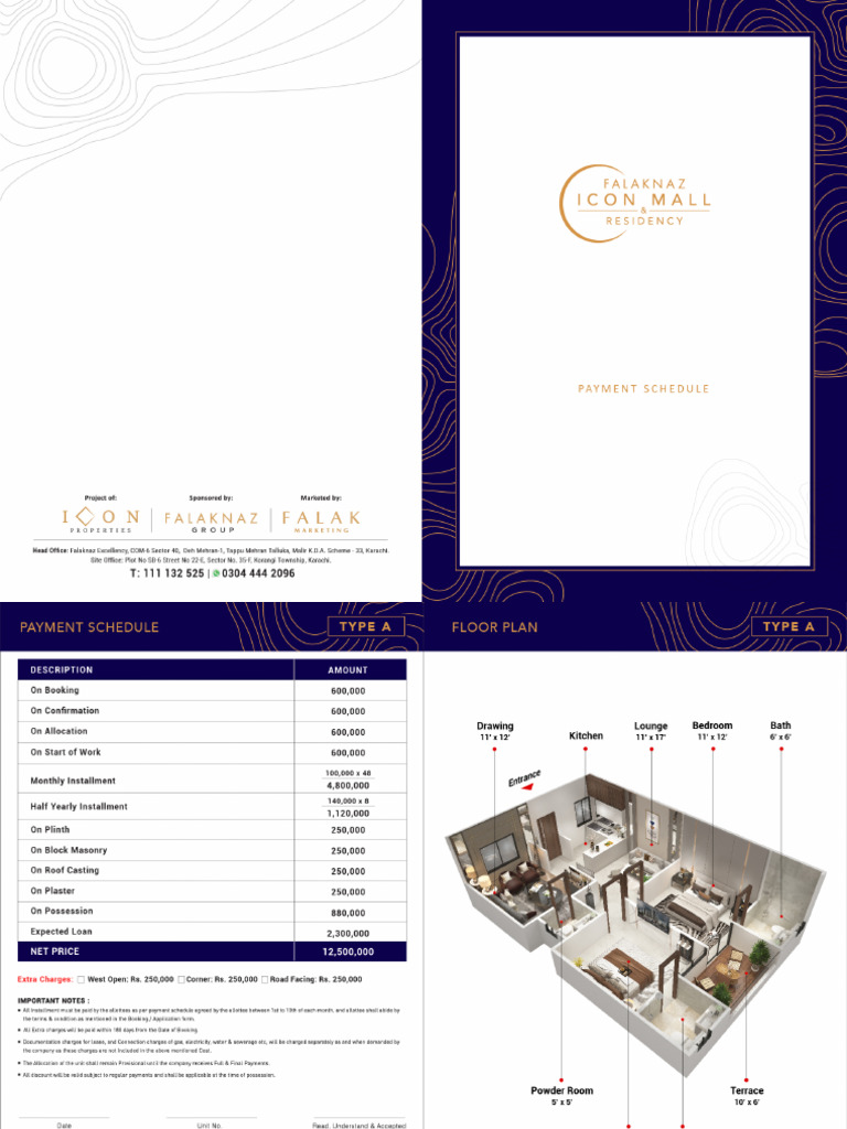 Payment Schedule FLK Icon Mall & Residency Up | PDF