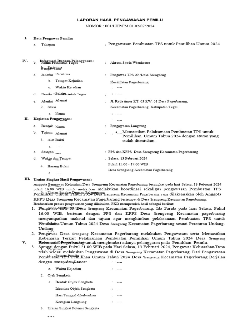 From A - Selasa, 13 Februari 2024 - Srengseng, Pembuatan TPS - Desa ...