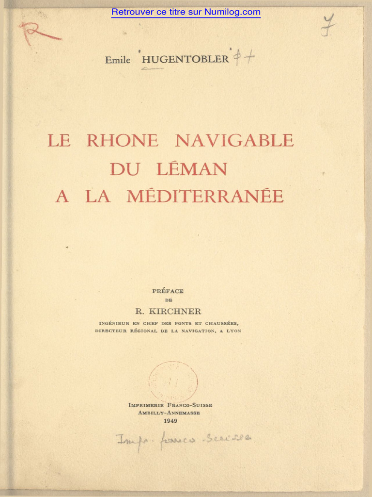 Le Rhône navigable : étude géographique | PDF | Bateaux | Transport ...