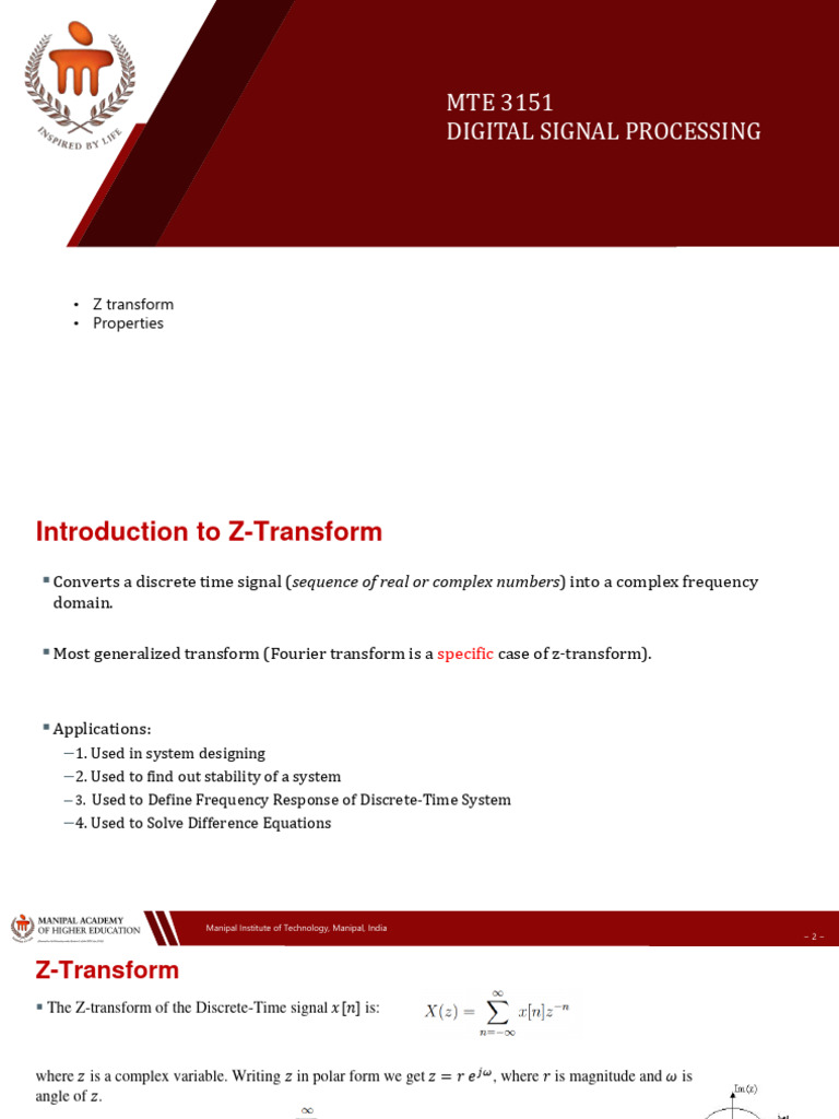 6 - Z Transform | PDF | Mathematical Analysis | Mathematical Objects