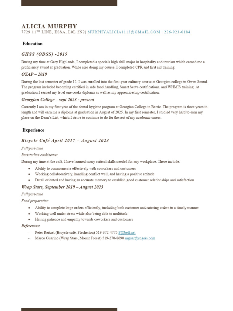 Resume 2024 | PDF