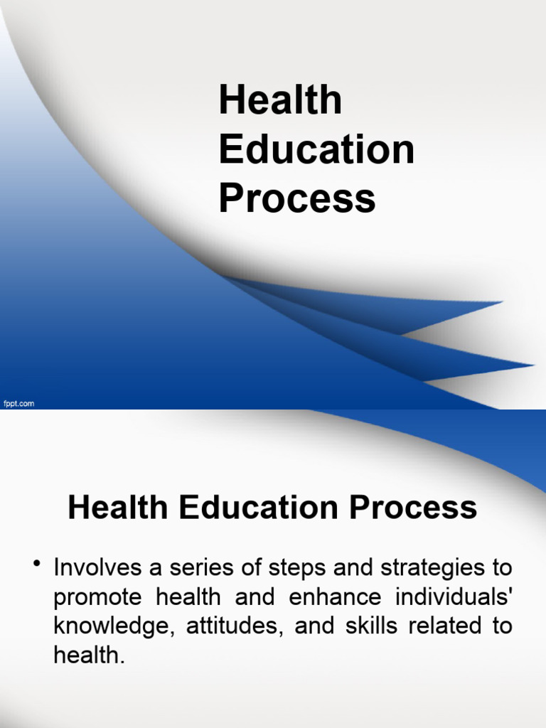 Health Education Process | PDF | Learning Styles | Learning