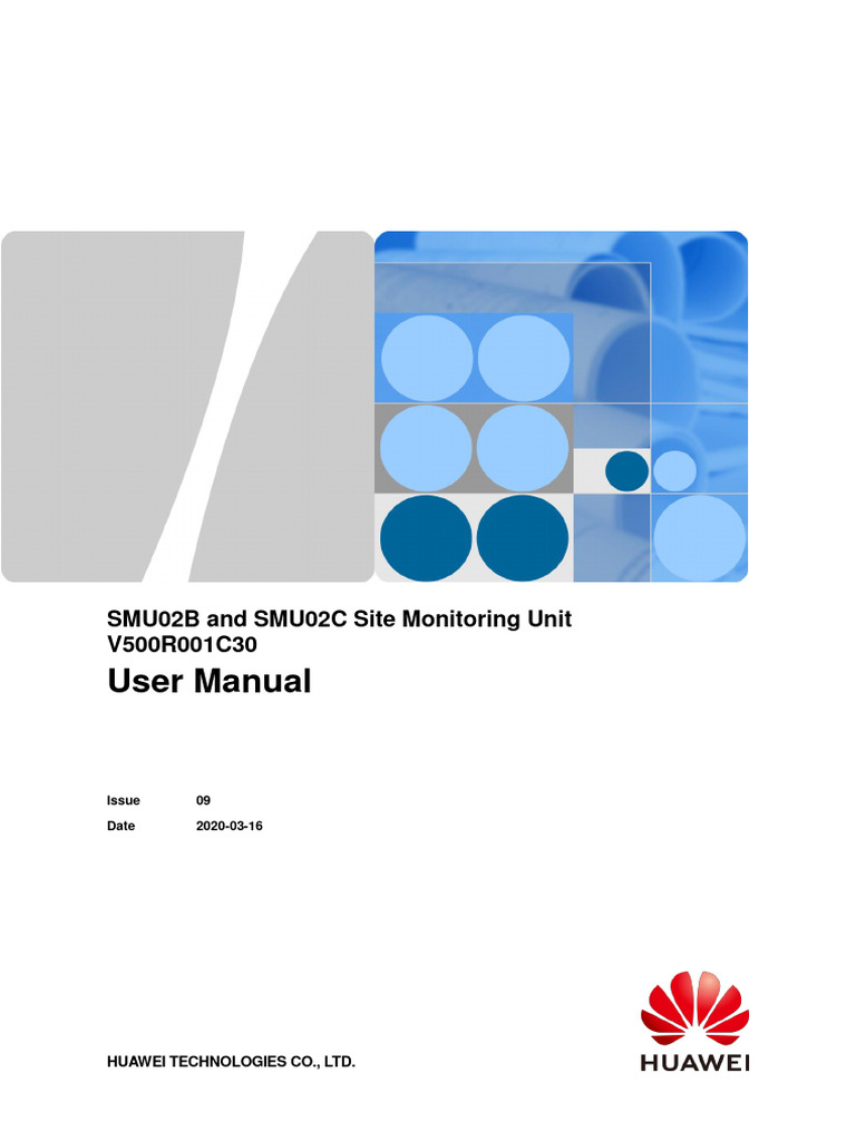 SMU02B and SMU02C V500R001C30 Site Monitoring Unit User Manual | PDF ...