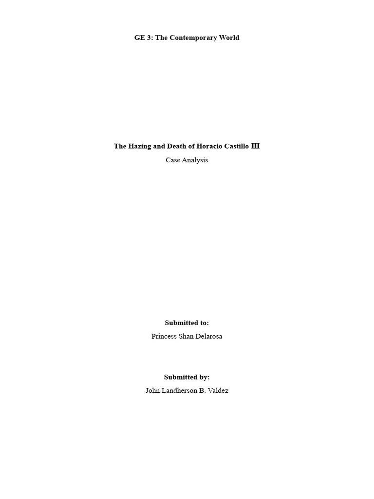 Atio Castillo Hazing Case | PDF | Violence | Justice