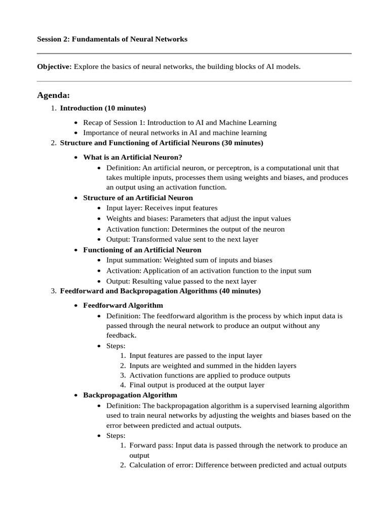 Introduction To AI Large Language Models (Course2) | PDF | Artificial Neural Network | Machine ...