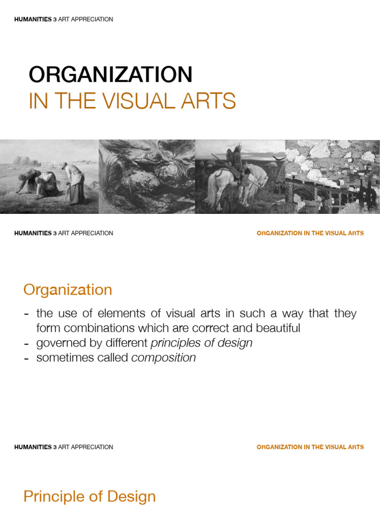 05 Organization in The Visual Arts Slides | PDF | Composition (Visual ...