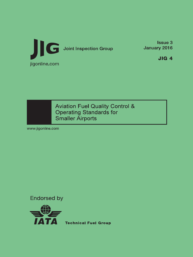 JIG 4 (Joint Inspection Group) - Rev - 3 | PDF | Jet Fuel | Diesel Fuel
