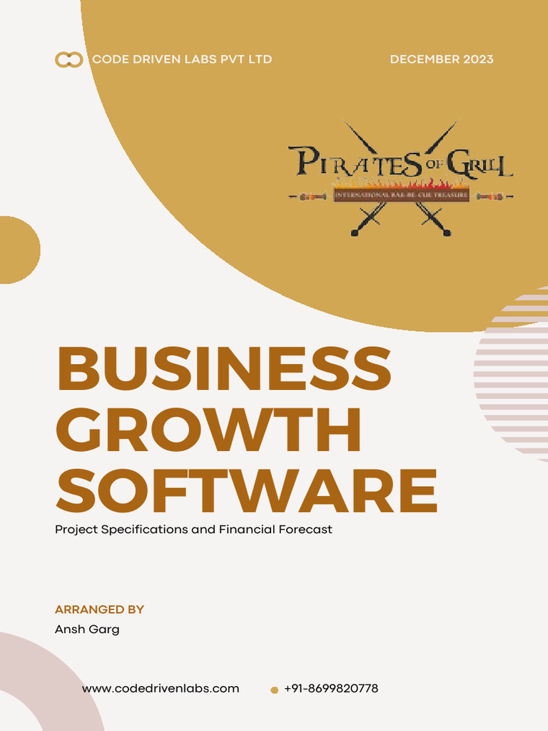 POG Software Proposal | PDF | Analytics | Inventory