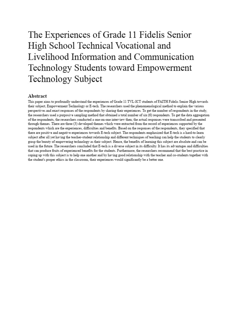 Best Example of Quali | PDF