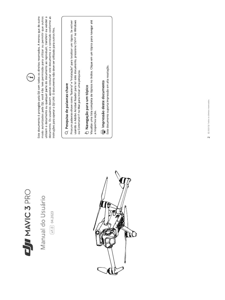 DJI - Mavic - 3 - Pro - User - Manual - PTBR (Printed) | PDF