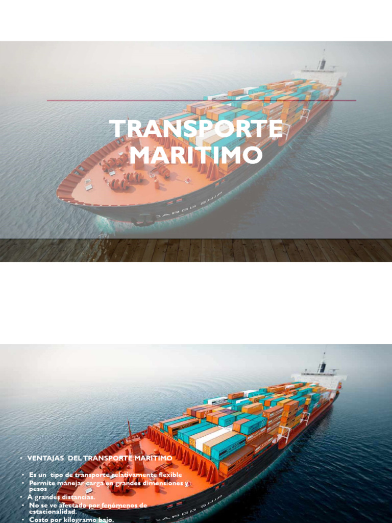 Diapositivas Transporte Maritimo y Terrestre | PDF