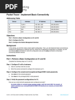 2.9.2 Packet Tracer - Basic Switch and End Device Configuration - Physical Mode | PDF | Network ...