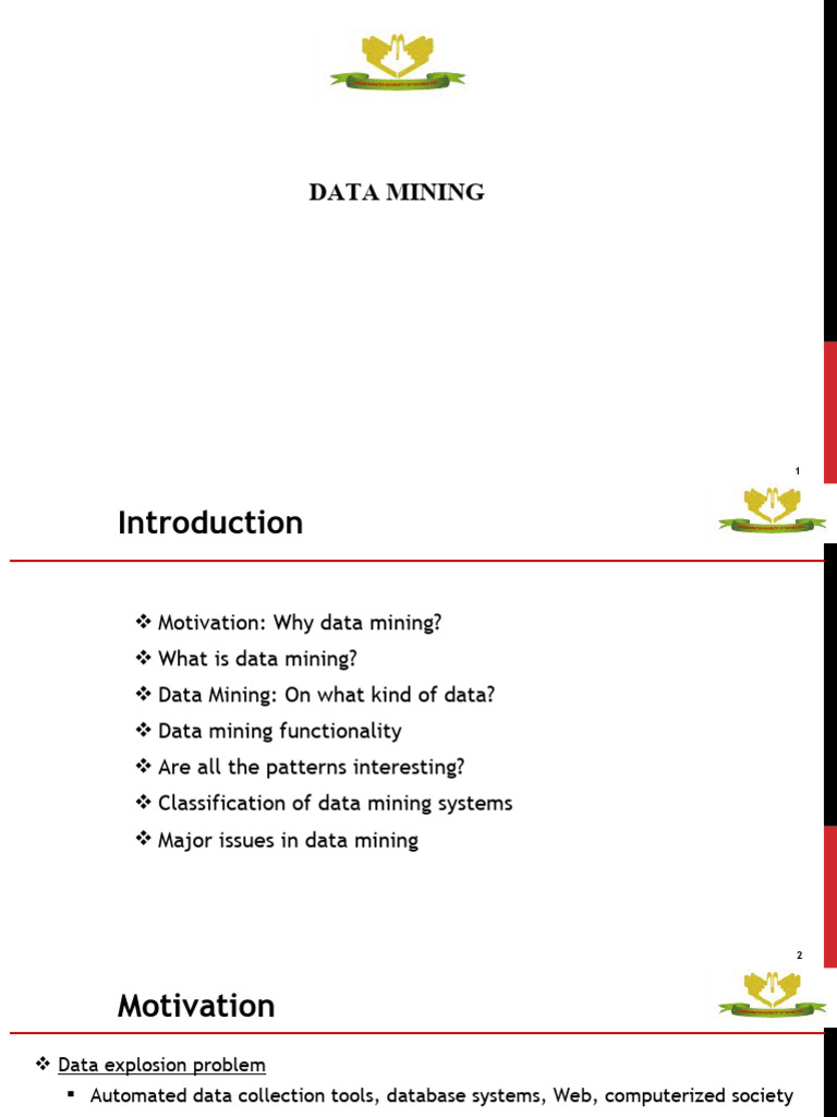 DM Introduction | Download Free PDF | Data Mining | Data