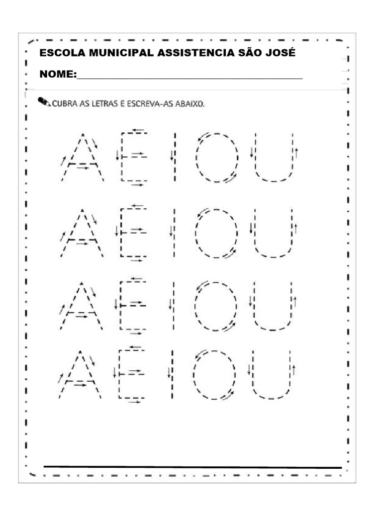 Atividade Vogais Grupo 04 | PDF