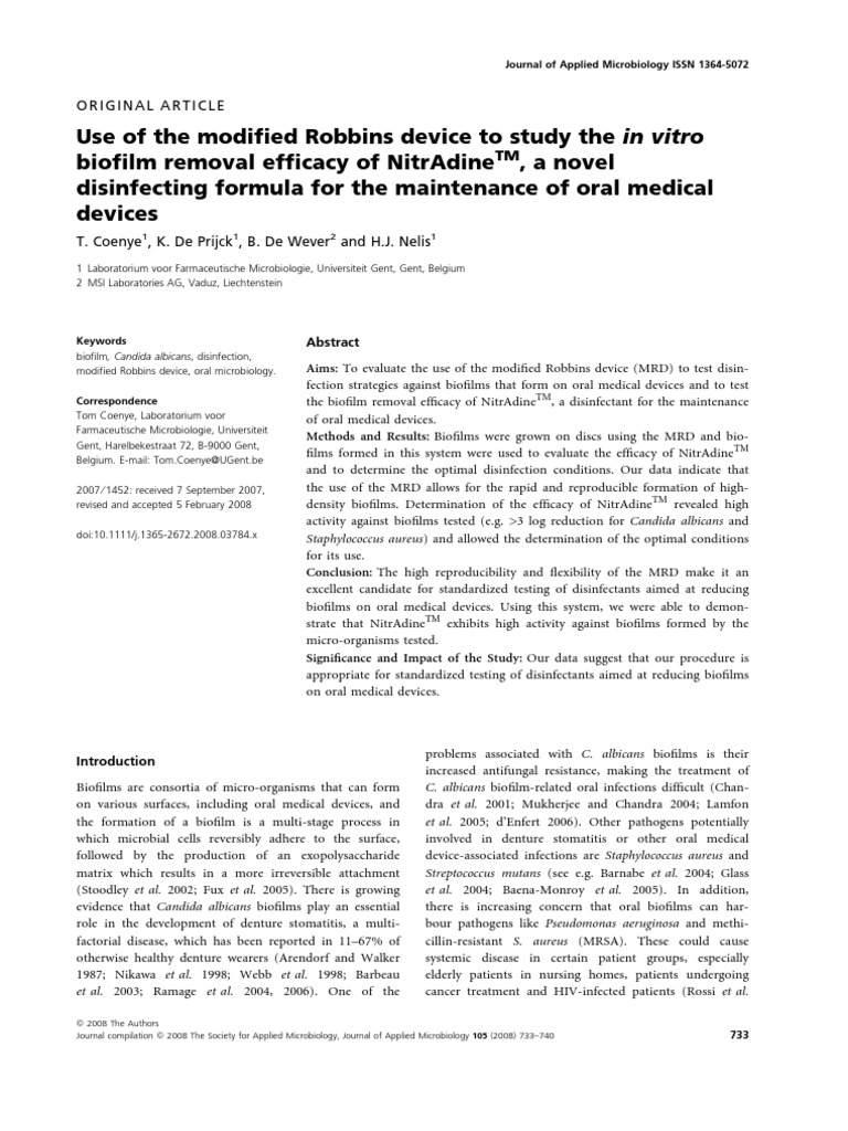33902909 | PDF | Disinfectant | Antimicrobial Resistance