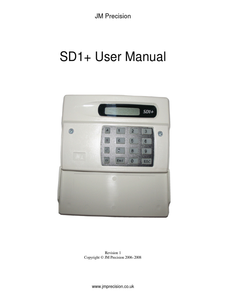 SD1 User Manual Rev 1 | PDF | Telephone Number | Telephone