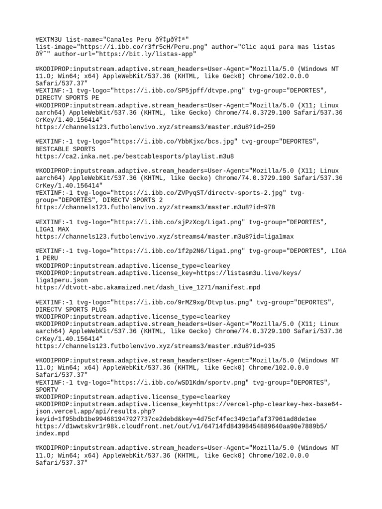 EXTM3U List Nam WPS Office | PDF | Free Software | Software