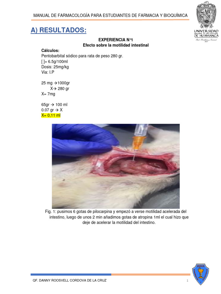 Farmacologia Pract 10 | PDF | Sinapsis | Acetilcolina