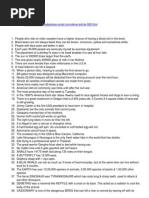 50 Interesting Facts | PDF