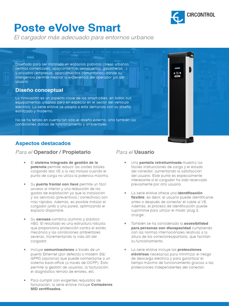 Circontrol Datasheet Post-eVolve-Smart 5.3 SP | PDF | Conector ...