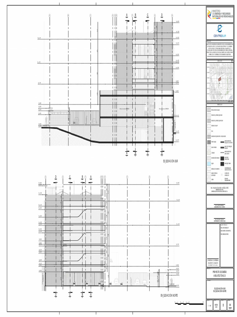 B - 08. Dis Arquitectónico - ELEVACIONES | PDF | edificio | Ingeniero civil