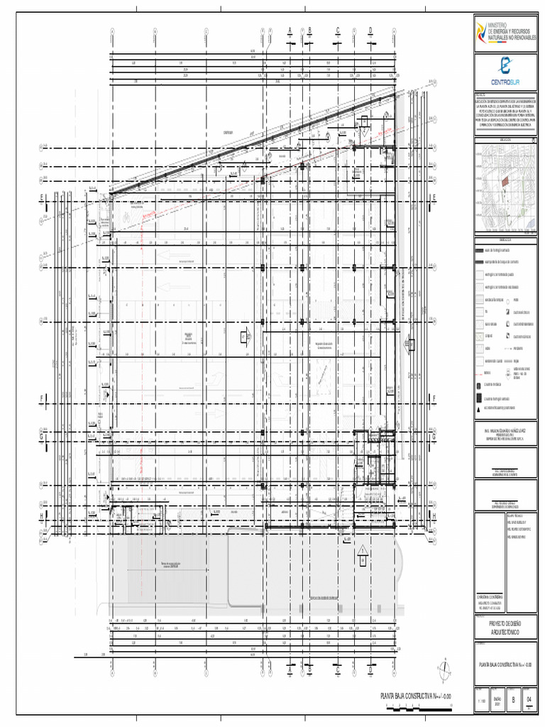 B - 04. Dis Arquitectónico - PLANTA BAJA CONST | PDF
