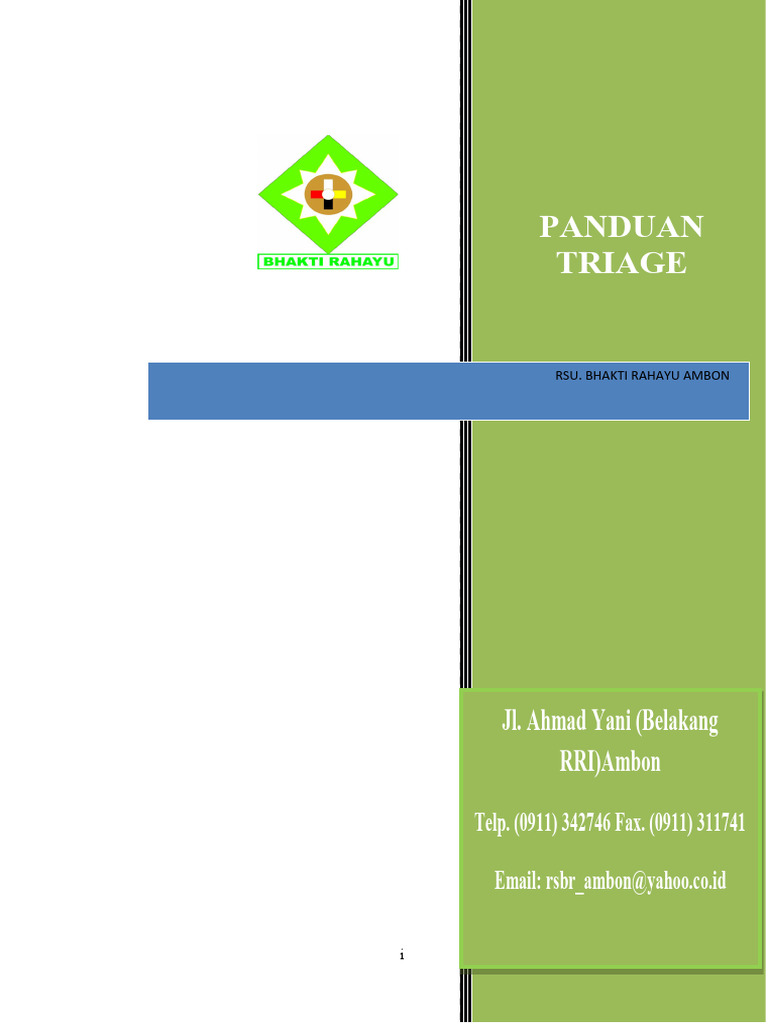 Panduan Triage Igd | PDF Panduan Triage Igd | PDF