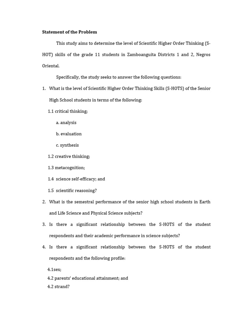 Sample Questionnaire | Download Free PDF | Science | Academic Degree