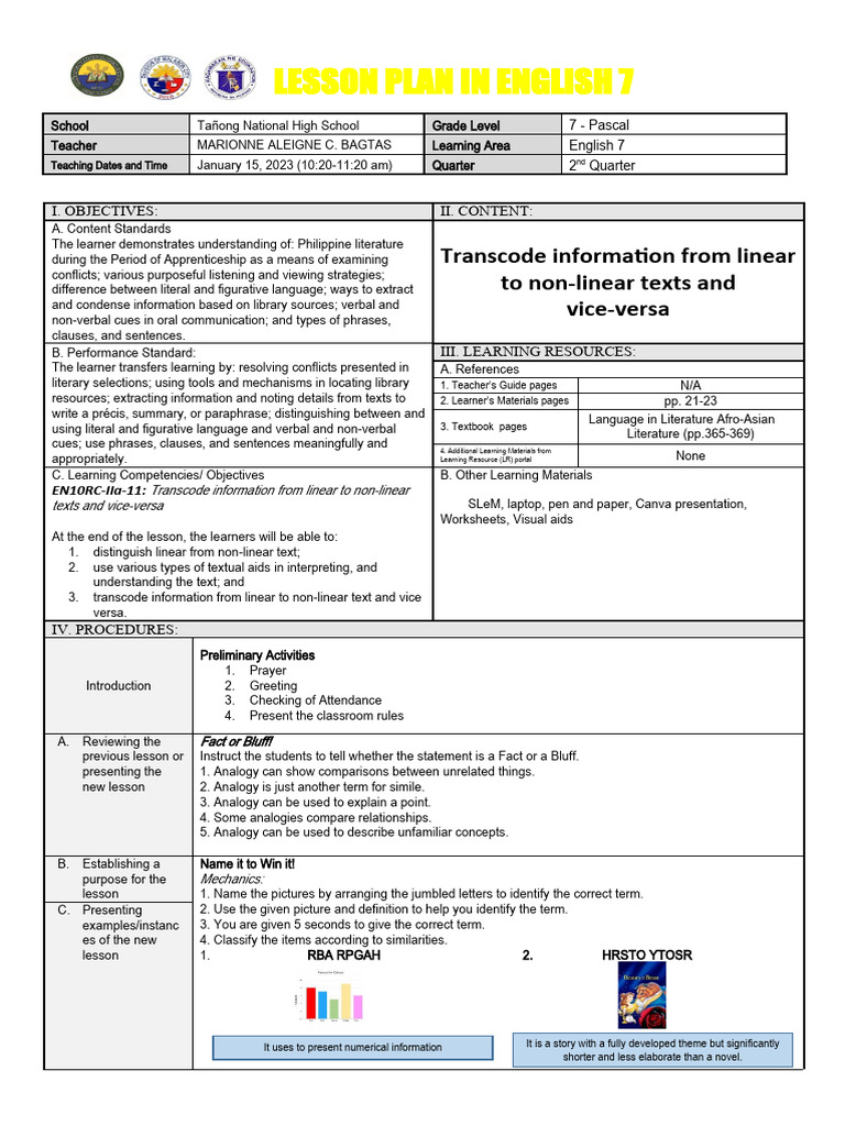 DLP Co2 Transforming Linear To Non Linear Text and Vice Versa S.Y 2023 ...