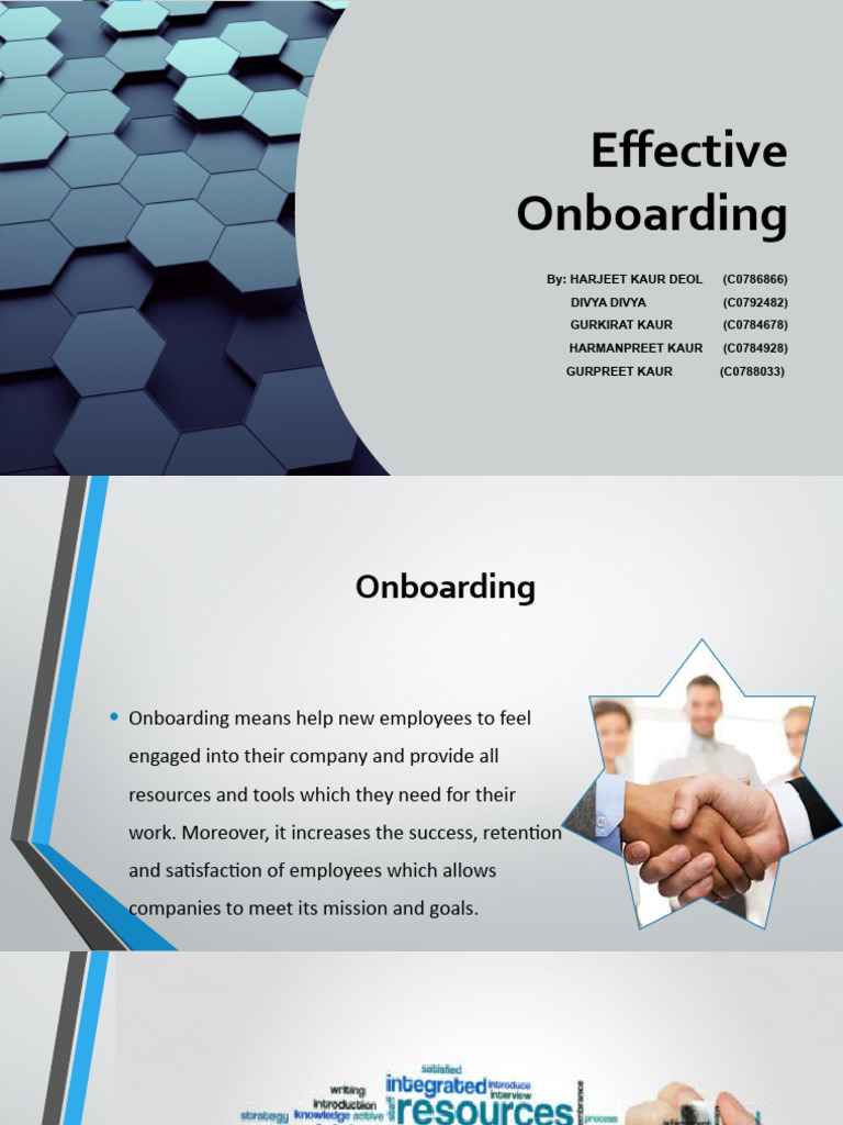 Effective Onboarding | PDF | Employment | Psychology