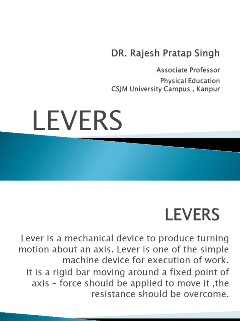 Lever | PDF | Lever | Elbow