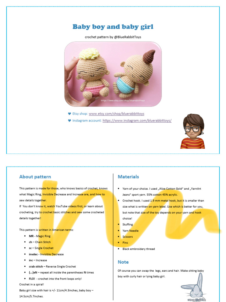 BABIES | PDF | Crochet | Yarn