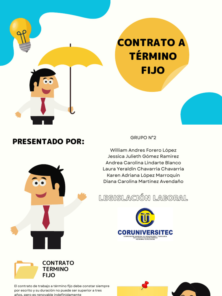 Características del Contrato a Término Fijo | PDF | Labor | Economias