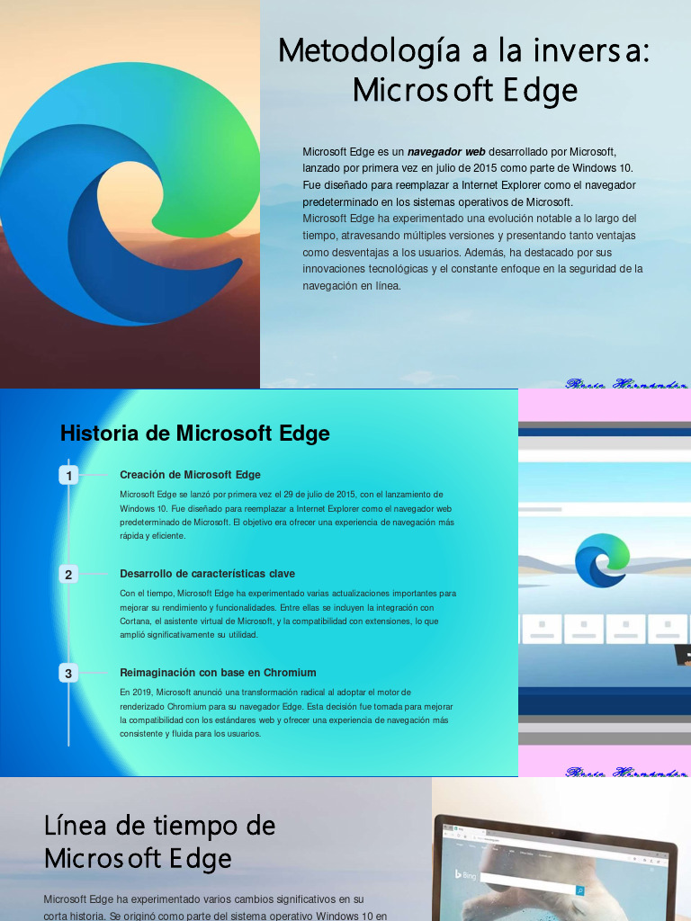 Evolución y características de Microsoft Edge | PDF | Microsoft ...