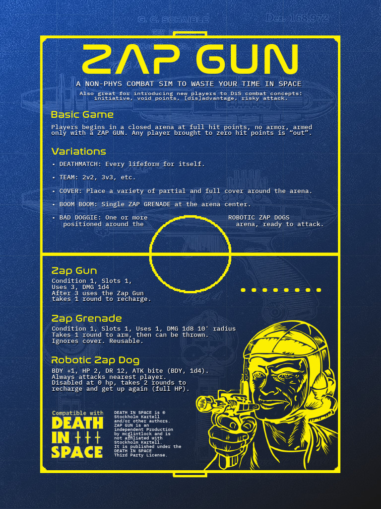Zap Gun Combat in Death in Space | PDF
