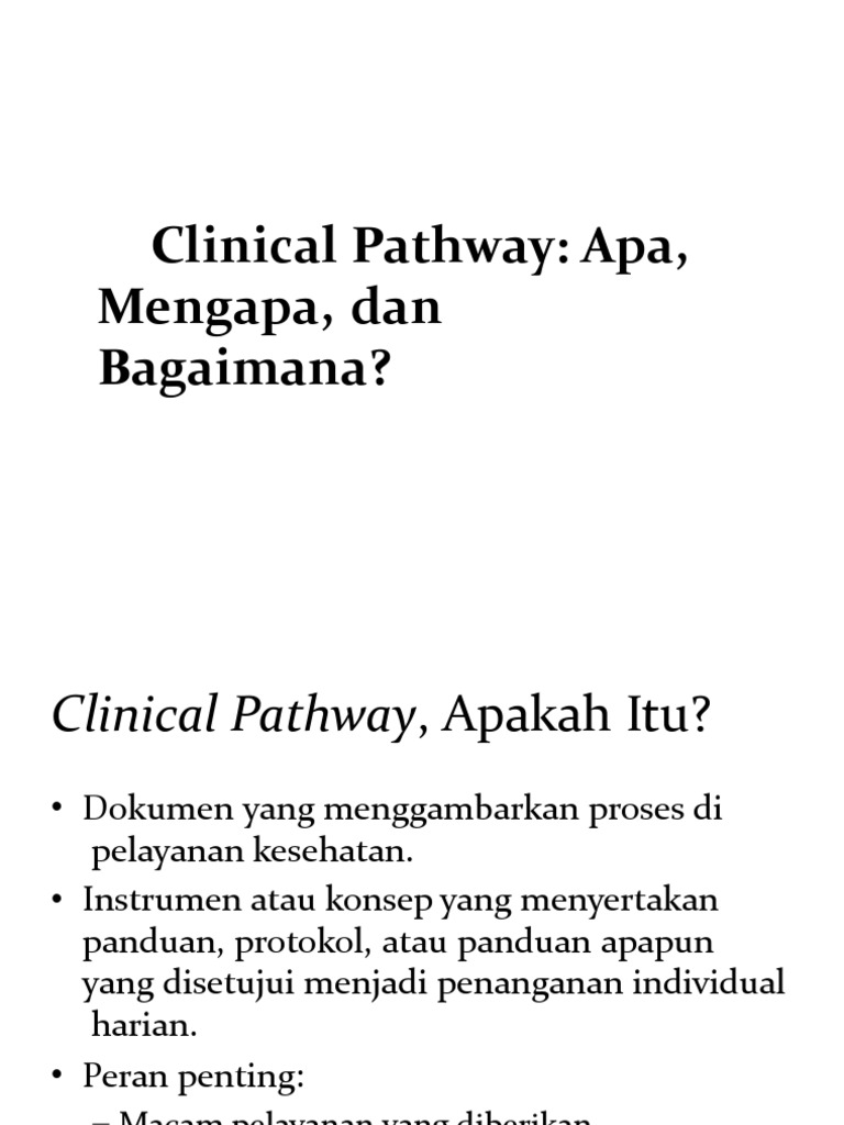 Clinical Pathway | PDF