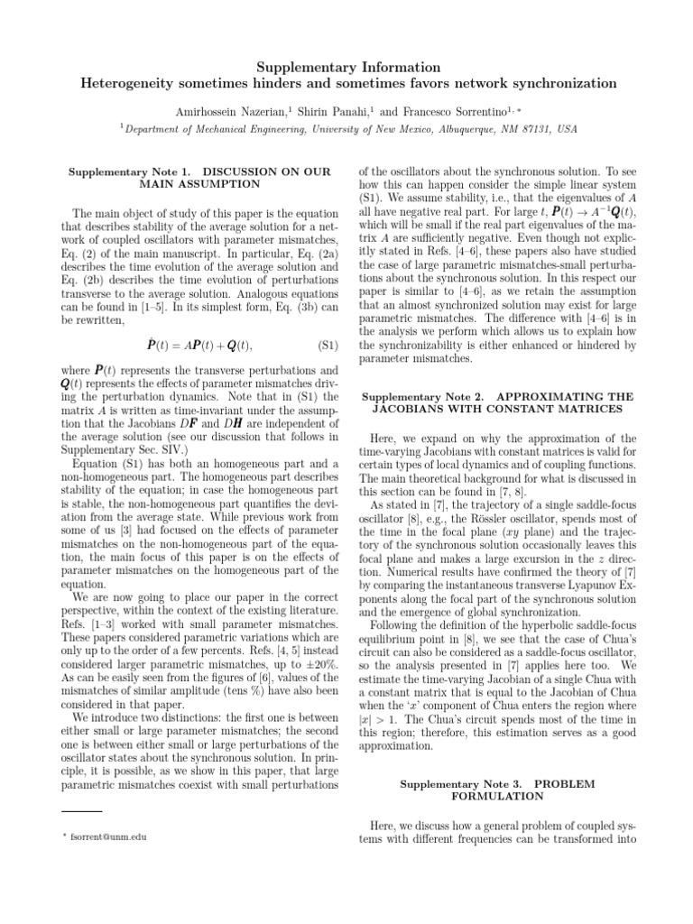 Mismatch | PDF | Stability Theory | Mathematical Objects