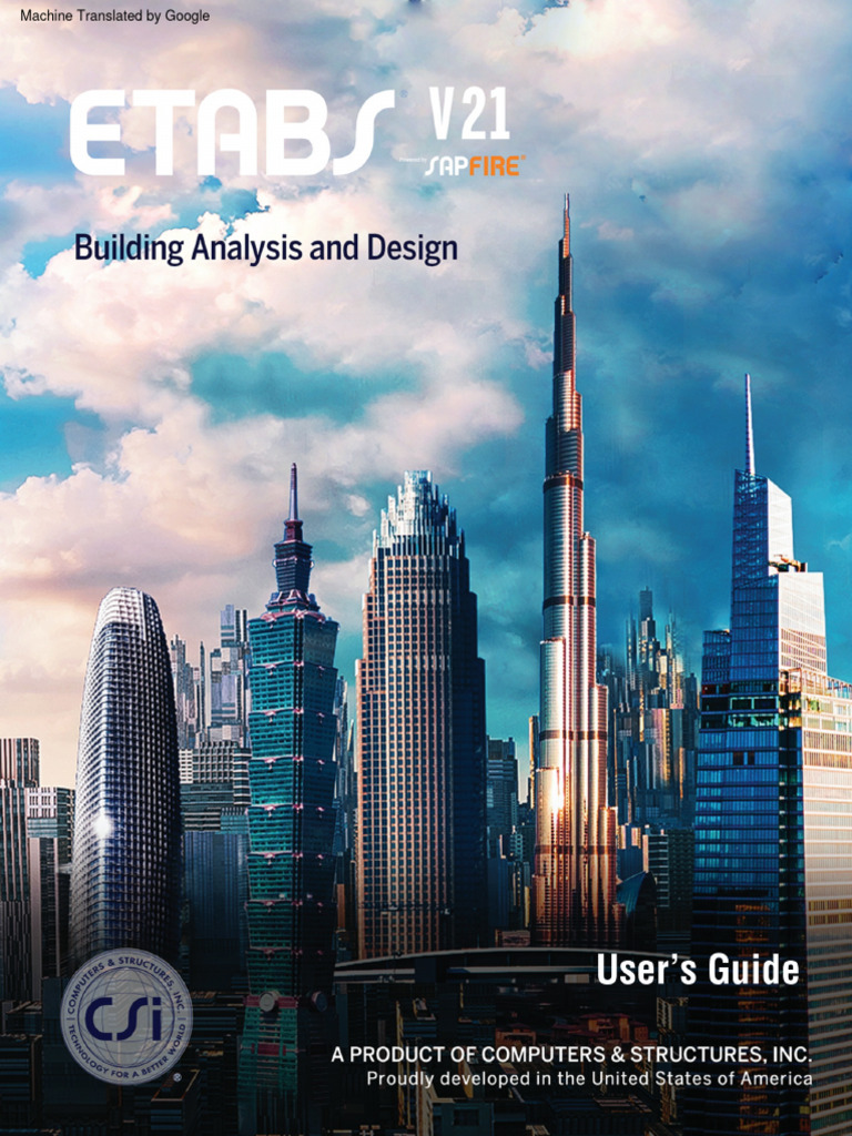 ETABS User's Guide | PDF | Botón (Computación) | Ventana (informática)