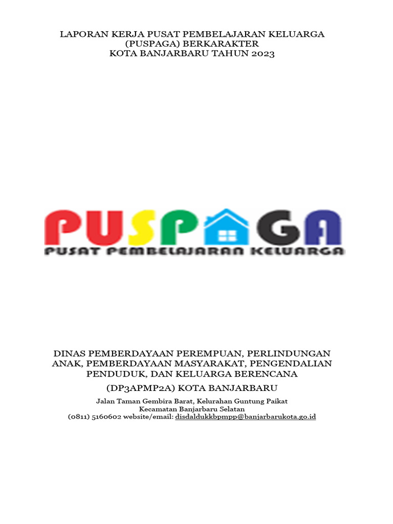 PUSPAGA Banjarbaru 2023: Laporan dan Tujuan | PDF