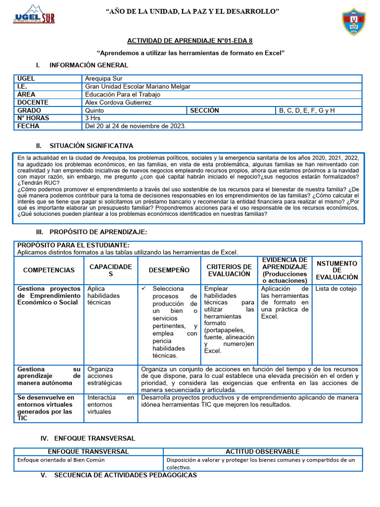Actividad de Aprendizaje - 4 - Quinto | PDF | Evaluación | Aprendizaje Actividad de Aprendizaje - 4 - Quinto | PDF | Evaluación | Aprendizaje