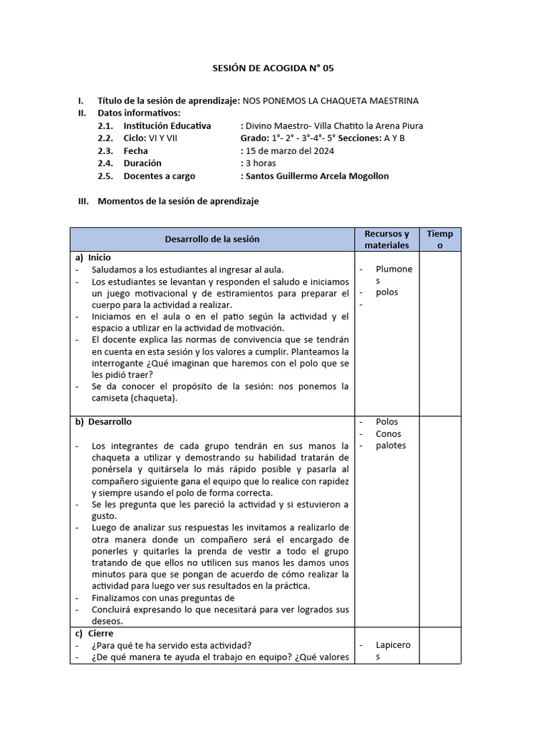 Sesion 5 | PDF | Aprendizaje | Modificación de comportamiento