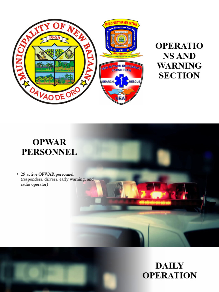 Operations and Warning Section | PDF | Ambulance | Medical Specialties