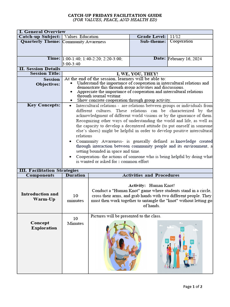 Teaching Guide Catchup Template Health Grade4 | PDF | Cross Cultural ... Teaching Guide Catchup Template Health Grade4 | PDF | Cross Cultural ...