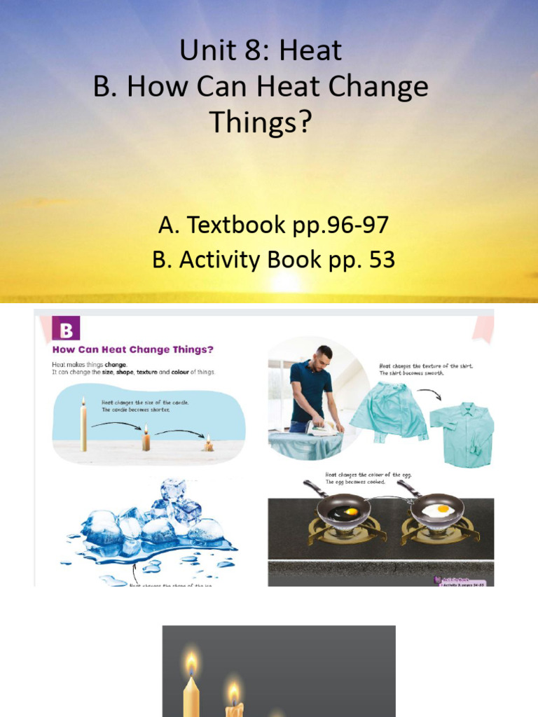 Heat Changes: Size, Shape, Texture, Color | PDF