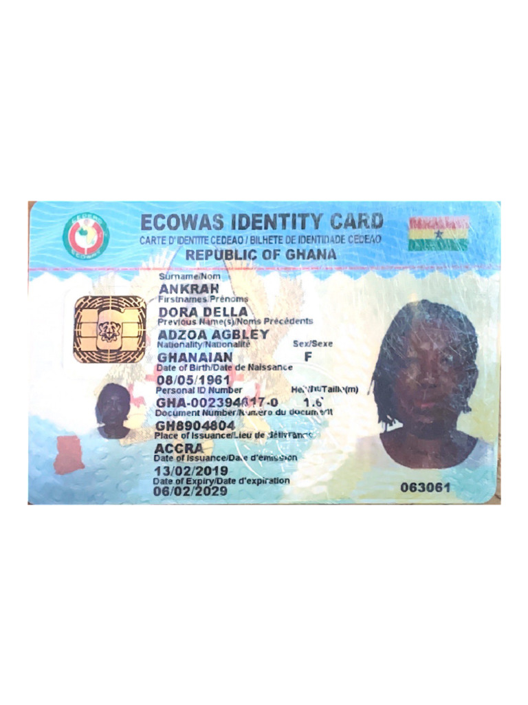 Ecowas Identity Card | PDF